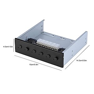 Hard Disk Power Switch, SATA Drive Switch Plastic + Metal Power Switch with 6 Self-Locking Switches SATA Switch, Hard Drive Selector for Desktop Computer for PC