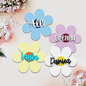 Personalized Stanley Tumbler Topper, Name Plate, Cup Name Tag, Flower Stanley Topper, Tumbler Name Plate, Custom Name Tumbler ID Tag, Stanley Straw Topper