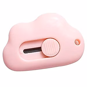 JQYXSS 3 Pcs Cloud Shaped Mini Art Utility Knives Box Cutter Retractable Letter OpenerPortable, Suitable for Cutting Envelopes