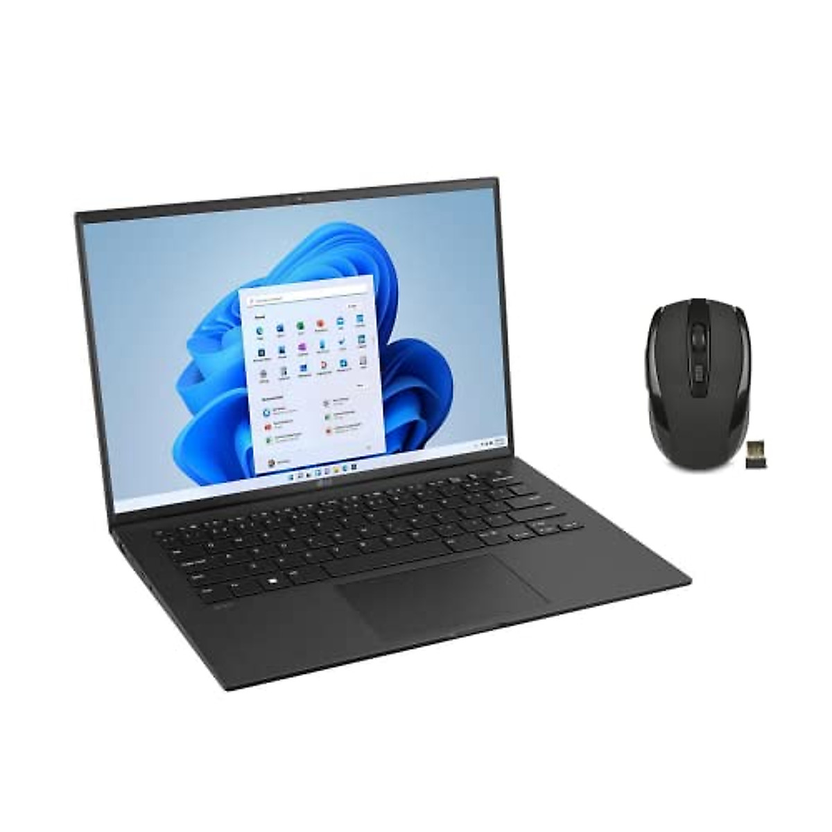 LG Gram 14" IPS LCD WUXGA (1920 x 1200) Intel Evo Platform Laptop | 12thGen Intel Core i7-1260P | Backlit Keyboard | Fingerprint Reader | Windows 11 (Black, 16GB RAM | 1TB SSD)