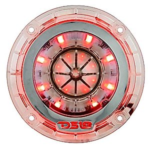 DS18 PRO-TW4L RGB Super Tweeter - 1.75", Polycarbonate Frame and Titanium Diaphragm, 560W Max, 280W RMS, 4 Ohms, Built in Crossover - PRO Tweeters are The Best in The Pro Audio Market (1 Speaker)