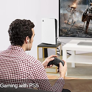 DUKABEL USB In-ear Headphones, USB PC Earbuds with Noise Cancellation for PC/PS4/PS5, White Gaming Earphone Headset with Microphone for Live Conference, Video Calls, Broadcasting, On-line Work