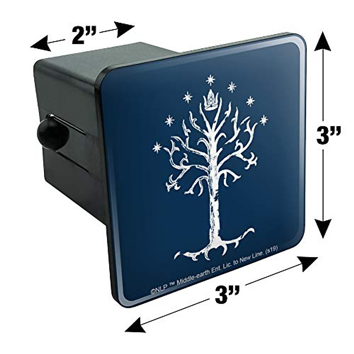 The Lord of The Rings Tree of Gondor Tow Trailer Hitch Cover Plug Insert