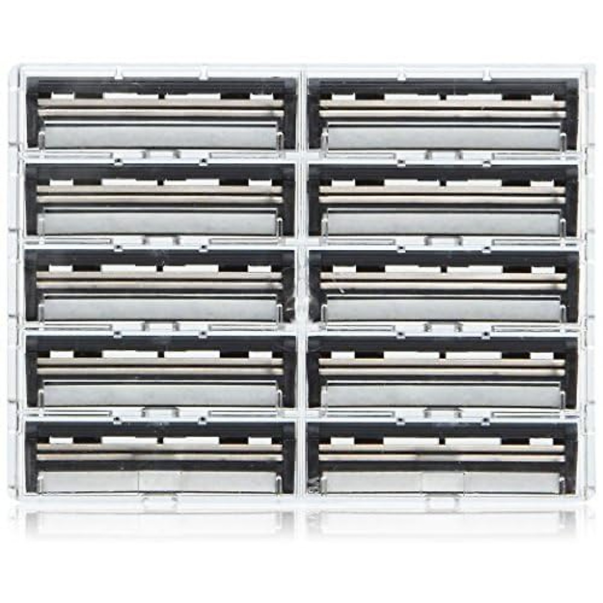 ** 200 Count ** Taconic Shave Twin Blade Razor Refill Cartridges with Lubricating Strip - Compatible with Gillette Trac 2, Gillette Atra, Vector and Contour Razor Handles -Made in The USA