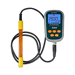 Apera Instruments, LLC AI4725 WS100 Fluoride/pH Portable Meter Kit with 3-in-1 Fluoride Probe