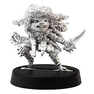 Stonehaven Miniatures Female Goblin Rogue Miniature Figure, 21mm - 100% Pewter Metal - Includes Slotted Creator Base - for 28mm Scale Table Top War Games - Designed & Made in USA