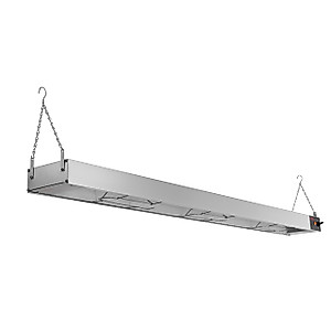 Kratos 28W-209 Commercial Electric Strip Warmer, 60" Long, Hardwired, 120V, 1400 Watts. Overhead Food Strip Heater