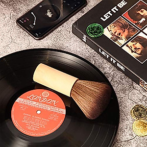 Vinyl Record Cleaner Brush Turntable Vinyl Record LP Cleaning Anti-Static Brush Cleaner for LP CD Vinyl Records