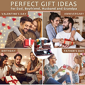 Funistree Gifts for Men Dad Fathers Day from Daughter Son, Ash Wood Phone Docking Station, Anniversary Birthday Gifts for Him Husband Boyfriend from Wife, Nightstand Organizer Graduation Gifts Ideas