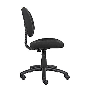 Boss Office Products Nylon Black Boss Office Deluxe Posture Chair, 25" W x 25" D x 35-40" H