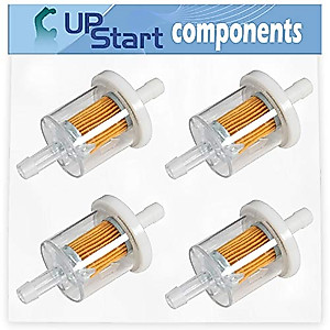 UpStart Components 4-Pack 691035 Fuel Filter Replacement for MTD 14AA815K145 (2009) Garden Tractor - Compatible with 493629 Fuel Filter 40 Micron
