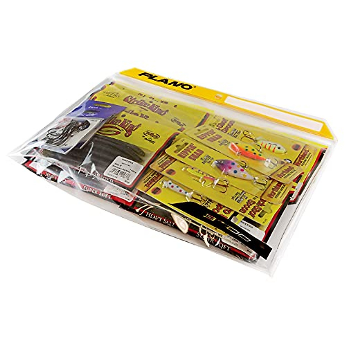 Plano StowAll Series 3700 Waterproof Storage Bag, 14”L x 9” H, Transparent, TPU Material, Waterproof Plastic Zip-Seal Bags for Baits, Lures, & Fishing Tools