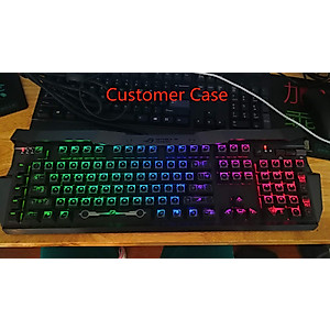 104 Keycaps RO G Style Backlit Keycap Switch for Corsair K65 K68 K70 RGB LUX K95 Platinum RGB Strafe Mechanical Keyboards Gaming