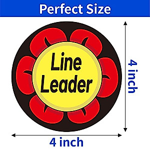 Numbered Spot Markers and Labels Numbers Line Up Floor Decals Classroom Line-Up Helpers for Preschool Kindergarten Elementary Teachers Classroom School Decoration (Sunflower Style)