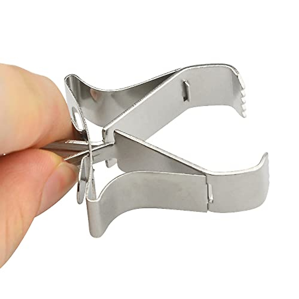 XINMEIWEN 4Pack Birds Food Holders Parrot Fruit Vegetable Clips Stainless Steel Feeder Bird Cage Accessories for Bird Cockatiel Parrot