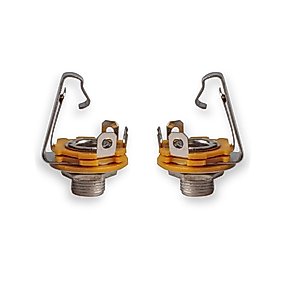 Conwork 10-Pack 1/4" Jacks 6.35mm Mono TS Microphone Socket Female Connector Panel Mount with Switch Function