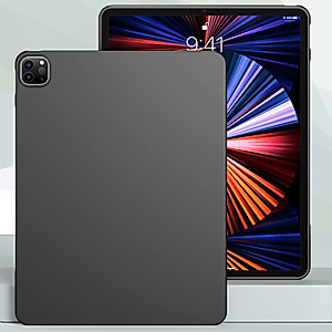 WOGROO Case for iPad Pro 12.9-inch (6th, 5th & 4rd Gen), Thin and Soft Tablet Protective Cover for iPad Pro 12.9" 2022 & 2021 & 2020, Black