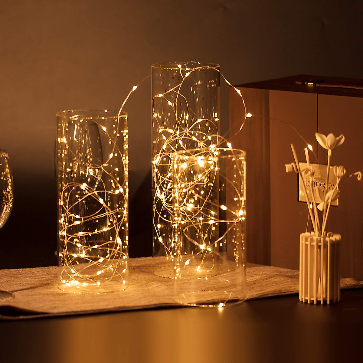 WGVI Hurricane Candle Holder Sleeve, Wide 2", Height 14", Clear Glass Cylinder Open Both Ends, Chimney Tube, Open Ended Candle Shade, 1 Piece