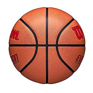 WILSON Evolution Indoor Game Basketball, Scarlet, Size 7 -29.5"