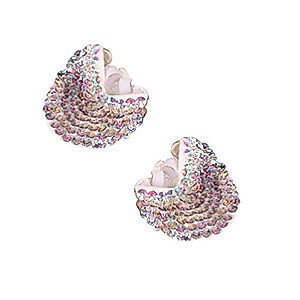 1 Pair Contemporary Pirouette Dance Half Sole Crystal Stretch Lyrical Turning Shoes for Ballet Jazz Girls Women Size L