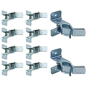 Harrier Wall-Mount Spring Clamps for Tools, Rakes and Brooms, 10-Pack