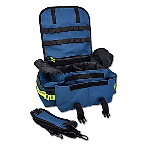 Lightning X Small First Responder EMT EMS Trauma Bag Stocked First Aid Fill Kit B (Navy Blue)