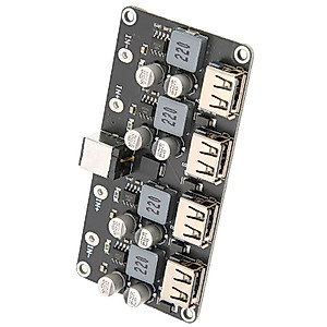 4 Way Charging Module 4 Way Fast Module 12V 24V to QC3.0 Power Module USB Phone Charging Converter Board Charging Power Converters