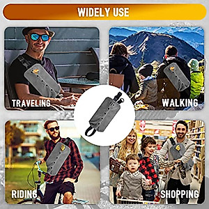 WATFOON Adjustable Lizard Leather Leash Harness and Bearded Dragon Carrier Sling, Reptile Small Pet Training Leashes and Beardie Snuggle Sling Bag for Outdoor Travel(XL Grey Sling)