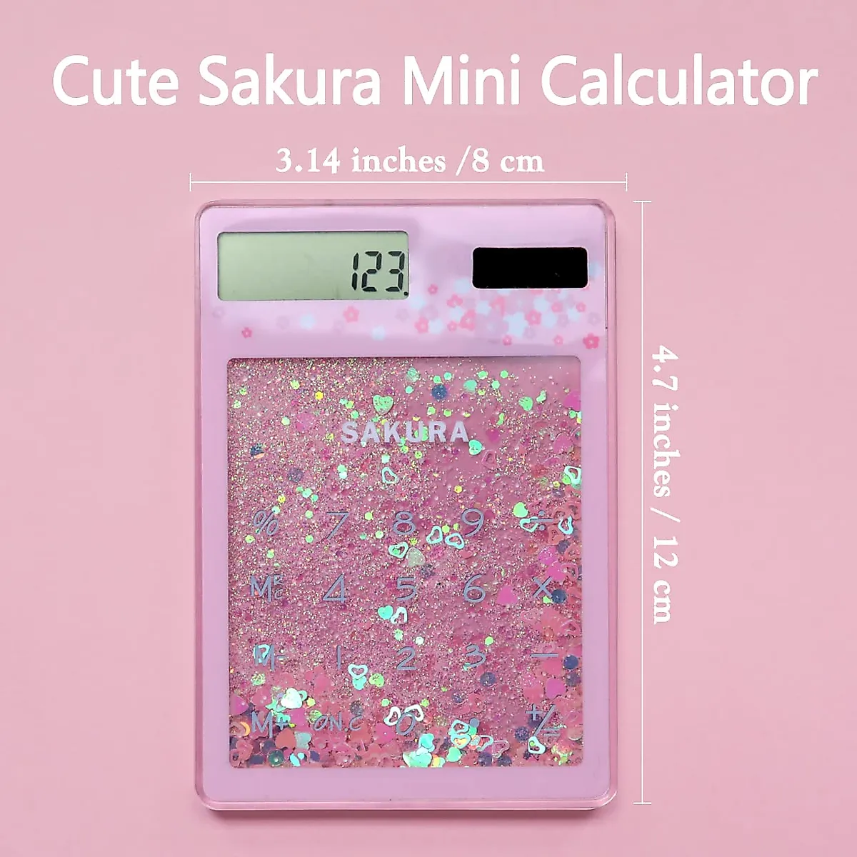 Pink Calculator Small Cute Mini Calculators Classroom Gifts for Girls Pocket Kawaii Calculator Birthday Gift for Kids