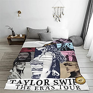 Taylor ERAS Tour Swift Blanket Throw for Bedroom Sofa Soft Warm Party Decorations Taylor ERAS Tour Swift Blanket Throw for All Seasons 50"X40"