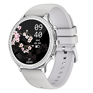 Smart Watch for Women Make/Answer Call Female Health/Heart Rate/Blood Pressure/Blood Oxygen Monitor Message Push Fitness Watch with Step Counter Activity Tracker Compatible with Android iOS Phone