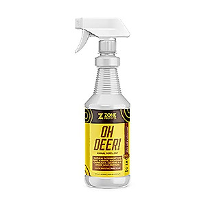 Zone Protects Oh Deer! Deer and Animal Repellent Spray. Stop Deer, Rabbits and Other Animals from Eating Your Garden.32oz Ready-to-Use.