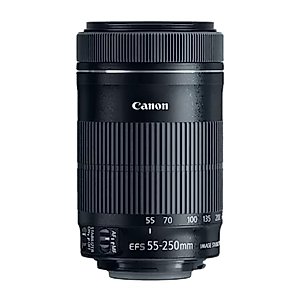 Canon EF-S 55-250mm F4-5.6 is STM Lens for Canon SLR Cameras (Renewed)