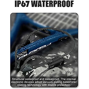 LIBMING Bone Conduction Headphones for Swimming, IPX6 Open-Ear Wireless Sport Earphones Headset for Running, Diving Water, Gym, Spa，Black