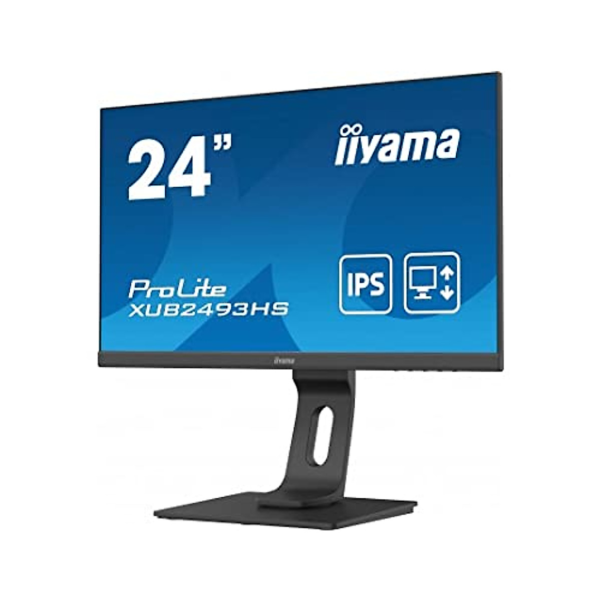 iiyama 24 ETE IPS-Panel, 1920x1080, 13cm Height Adj. Stand, W126364580 (13cm Height Adj. Stand, Pivot, 4ms, 250 cd/mý, Speakers, VGA, HDMI Prolite XUB2493HS-B4, 61 cm (24),)
