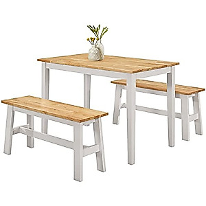 4D Concepts New York Table, Natural/White