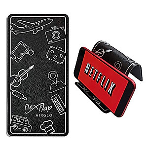 Airplane Travel Essentials for Flying Flex Flap Cell Phone Holder & Flexible Tablet Stand for Desk, Bed, Treadmill, Home & in-Flight Airplane Travel Accessories - Travel Must Haves Cool Gadgets