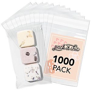 Pack It Chic - 3” X 5” (1000 Pack) Clear Resealable Polypropylene Bags - Fits 3X5 Prints & Photos - Self Seal