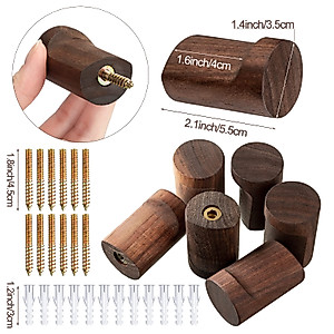 Roowest 12 Pack Wood Wall Hooks Natural Wooden Coat Hooks Wall Mounted Handmade Rustic Decorative Hat Hooks Modern Hanging Backpack Hanger for Wall Towel Mug Clothes Holder Heavy Duty Entryway Peg