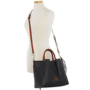 Dooney & Bourke Crossbody Satchel Bags for Women, Large Barlow Leather Handbags with Removable Shoulder Strap