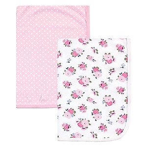 Luvable Friends Unisex Baby Cotton Swaddle Blanket, Floral, One Size