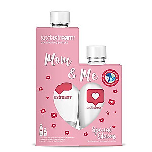 SodaStream 1L Bottle + 0.5L Twin Pack - Mother's Day Limited Edition, Pink