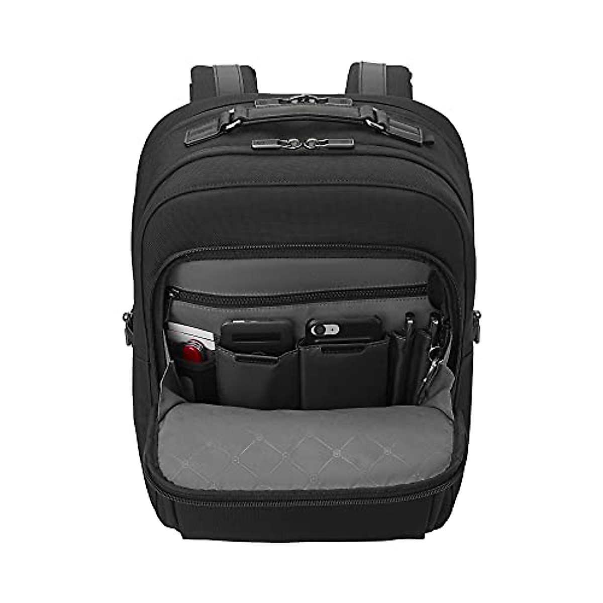 VICTORINOX(ビクトリノックス) Men's Official Authentic Backpack, Black (Black 19-3911tcx)