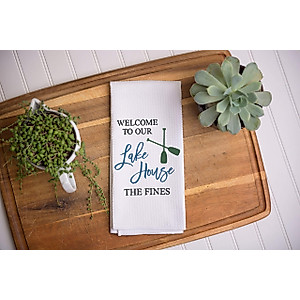 Personalized Lake House Kitchen Towel | Personalized Lake House Tea Towel | Family Name | Lake House Hand Towel | Lake House Gift | Kitchen Decor
