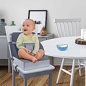 Booster Seat for Table - Portable High Chiar PU Waterproof Easy Clean Baby Toddler Booster Seat for Dining Table for Travel