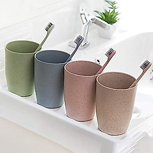SoundsBeauty Toothbrush Cup, Travel Home Plastic Toothbrush Holder Mug Gargle Washing Cup Bathroom Accessory Green