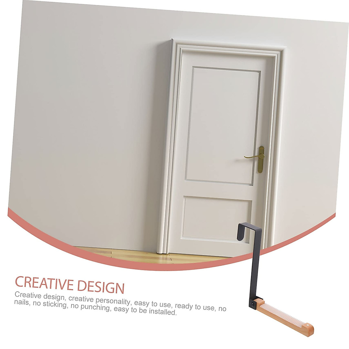 Mobestech 5pcs Door Hook Door Back Hanger Hanging Storage Hanger Wall Hanging Hooks Towel Hangers Over Door Single Coat Hook Door Coat and Hat Hook On The Door Rear Hanger Lotus Tree