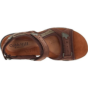Cobb Hill Women's Fiona Sandal, Brown, 9 M US