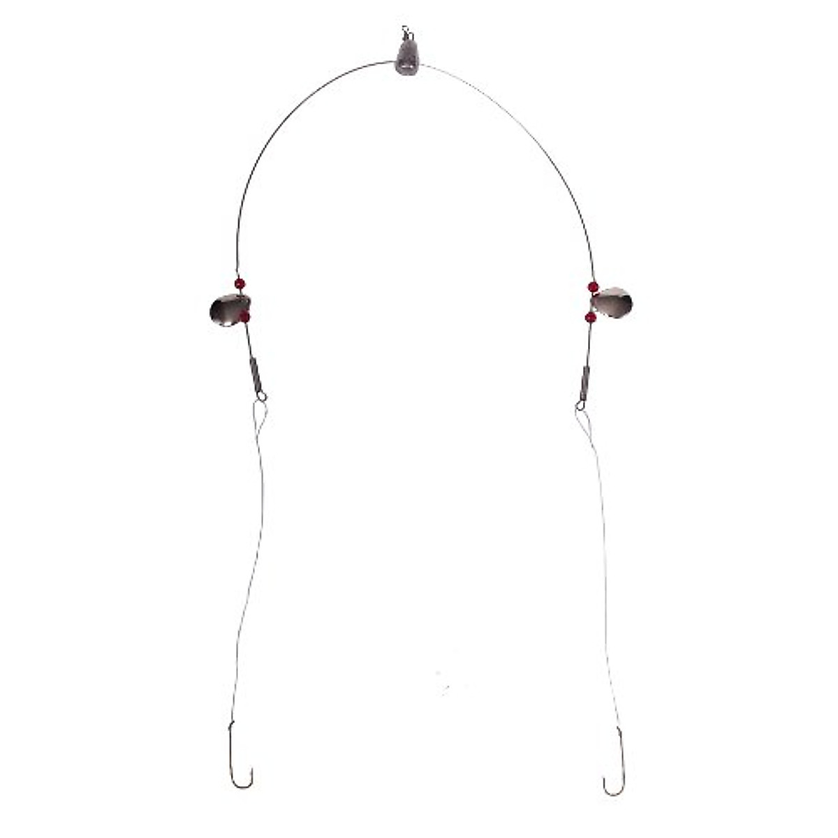 Bullet Weights Perch Rig Silver Perch Rig 1 rig/ea, Multicolored, One Size, (PCHRIG-SLV)