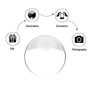 EMART Crystal Ball for Photography 3 Pack, Props Decoration, K9 Crystal Lens Ball Suitable for Gazing Divination, Feng Shui, Fortune Telling, Meditation Divination(3 Pack, 60/80/100mm)